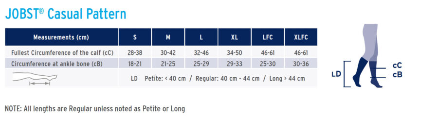 Sizing Charts - Trainers Choice Stockings